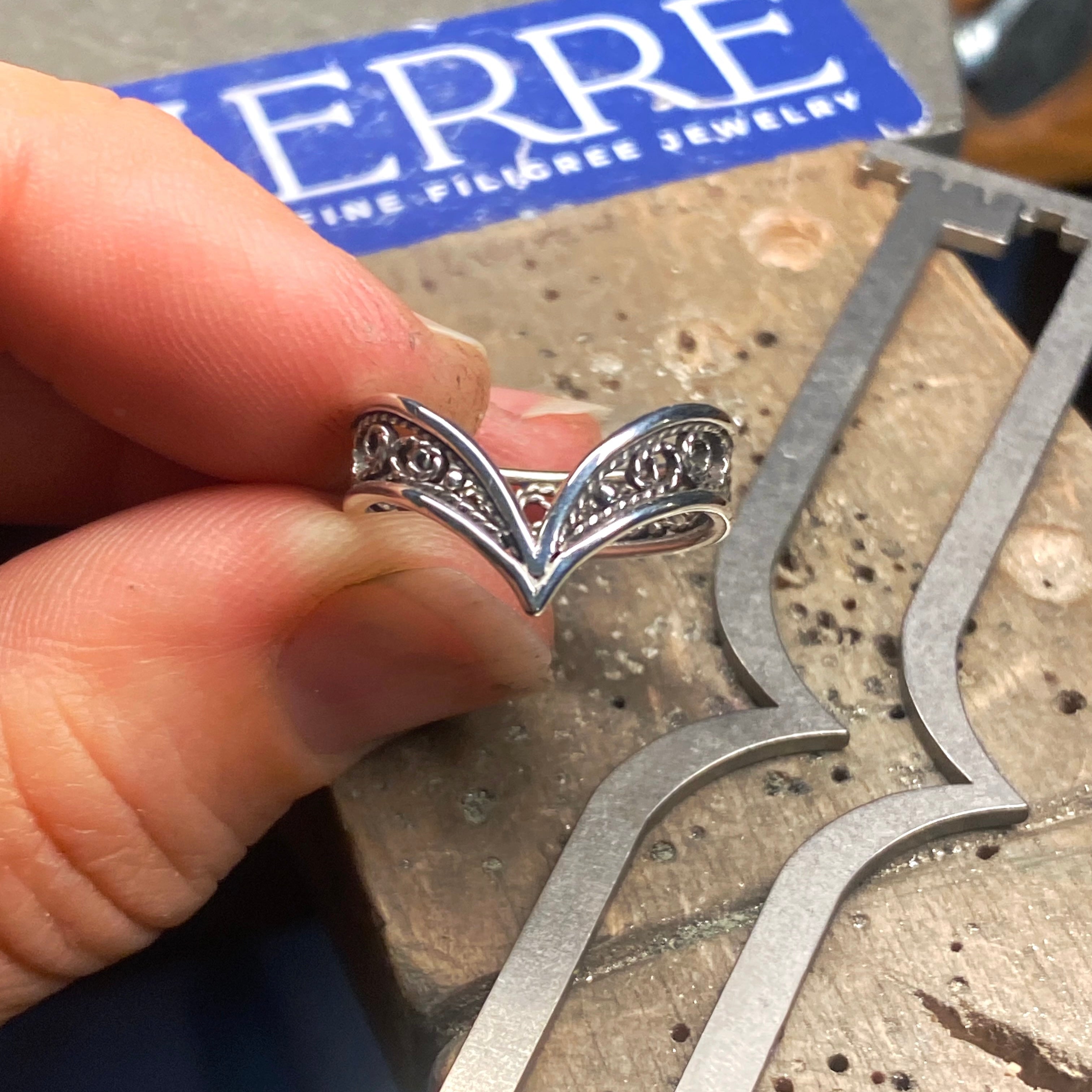 Wishbone Ring Band Soldering Stencils – Maha’s Tools & Jewelry