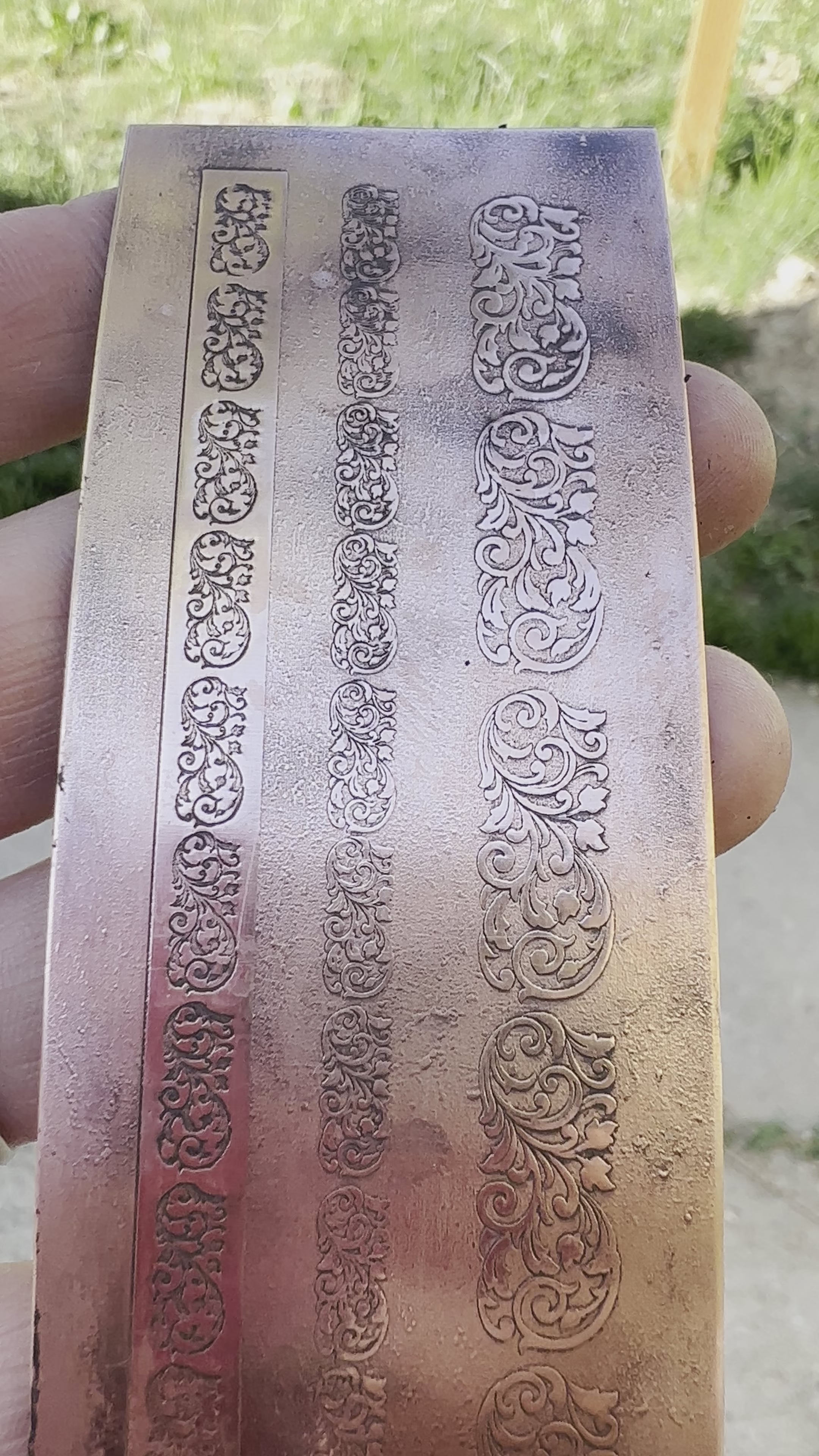 Scrollwork ring band plate – Maha’s Tools & Jewelry